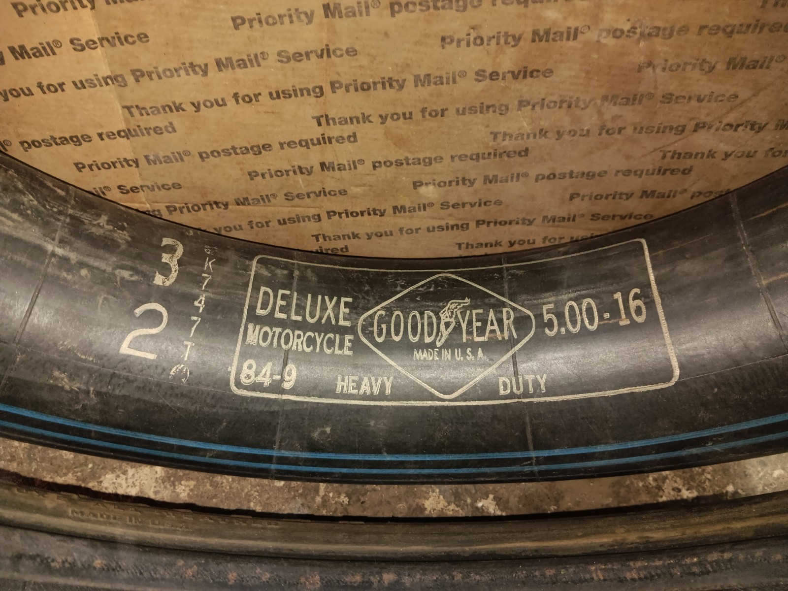 Original OEM Harley Knucklehead 1940-42 Goodyear All Weather Deluxe ...