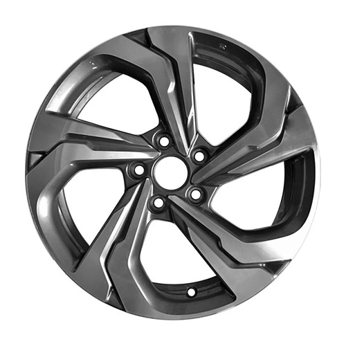 64124 OEM Used Aluminum Wheel 17x7.5 Machined and Painted Charcoal ...