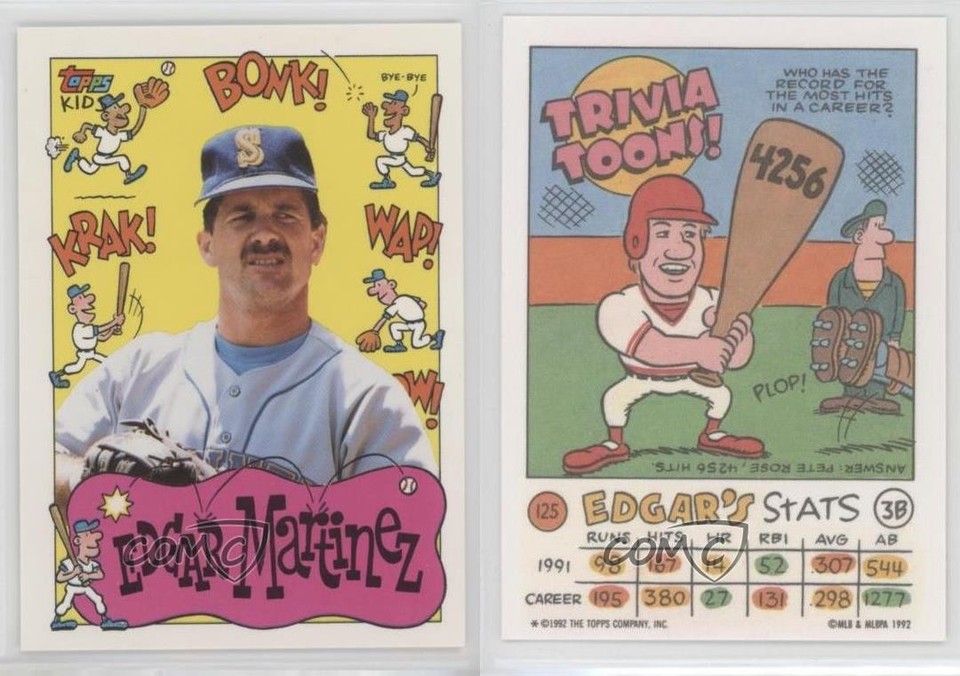 1992 Topps Kids Edgar Martinez #125 HOF 0au4 | eBay UK