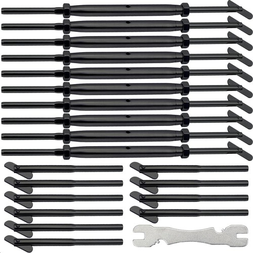 Black Cable Railing Hardware Kit, for 1/8" Cable Railing System for ...
