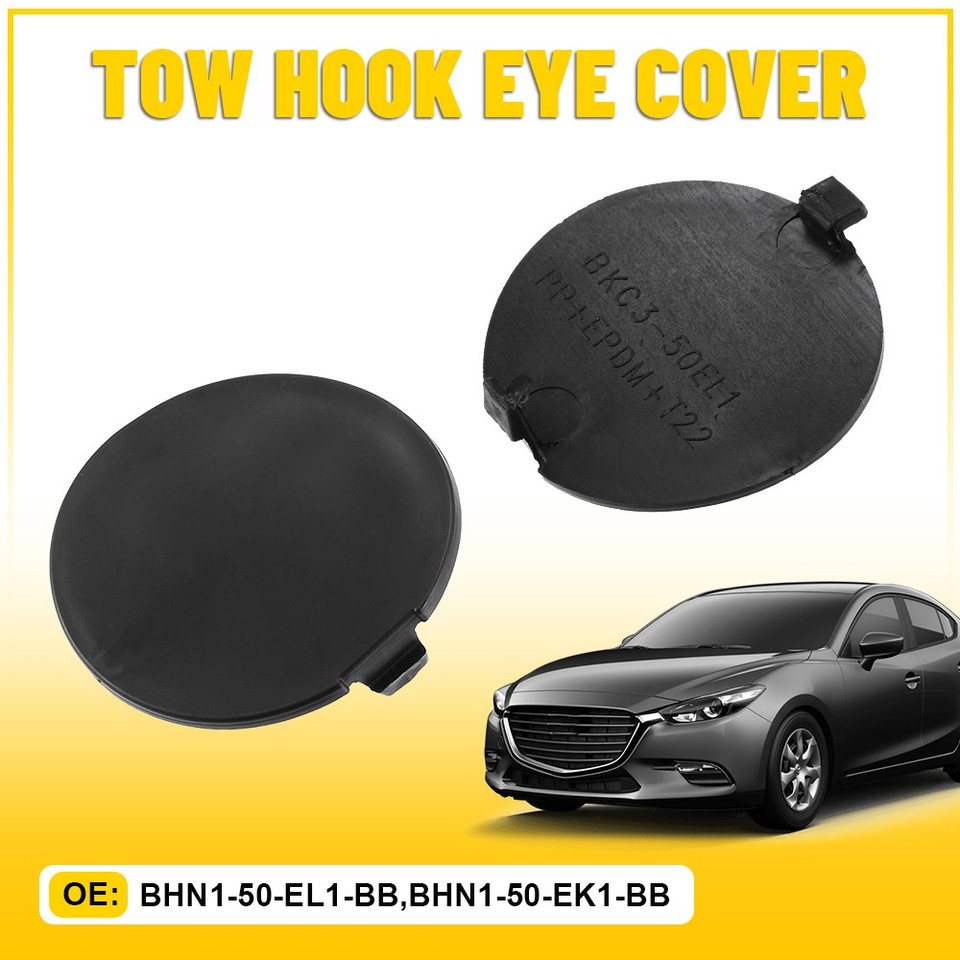 Fits 2014 2015 2016 2017 2018 Mazda 3 Rear 2Pcs LH RH Bumper Tow Hook ...