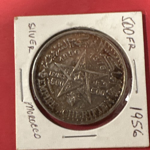 925 Sterling Silver Mohammed V Empire Cherifien 1956 1376 Coin | eBay