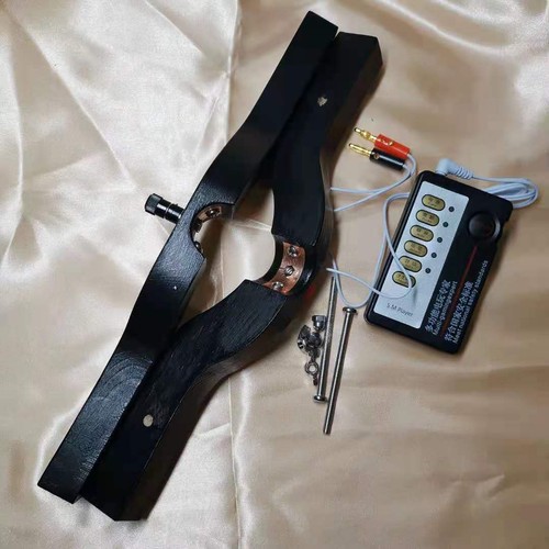 Electri Ball Stretcher CBT Scrotal Fixture BALL CRUSHER Wood Humbler ...