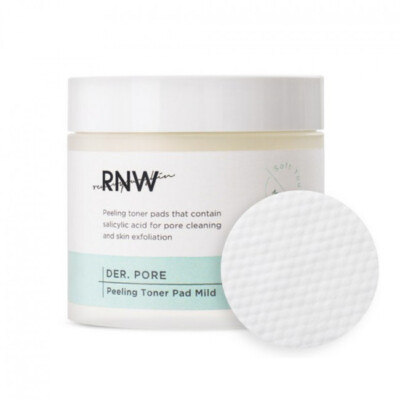 RNW DER. Pore Peeling Toner Pad Mild 140ml (60pcs), Korean Cosmetics ...