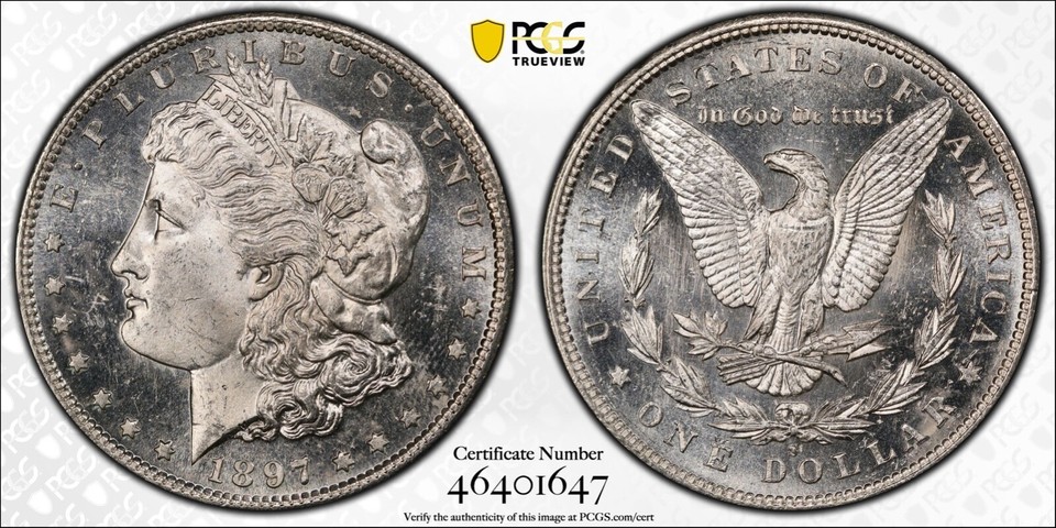1897-S Morgan Silver Dollar | PCGS MS63 PL | Better Date Proof-like ...