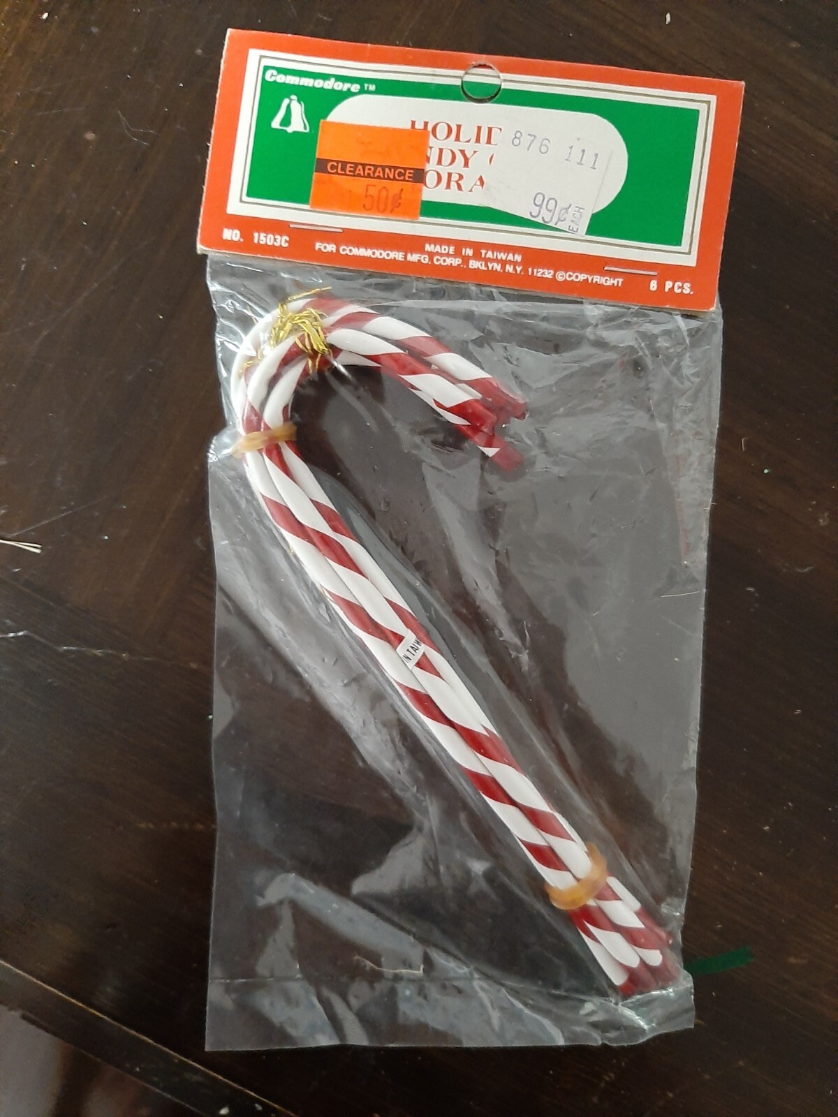 Vintage Commodore Christmas Candy Cane Decorations NOS | eBay