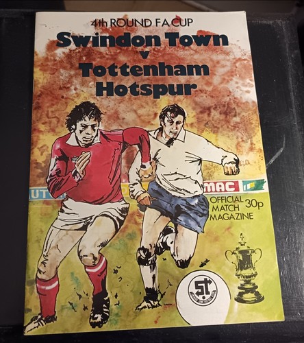 Swindon Town v Tottenham Hotspur 1979-80 FA Cup 4th Round | eBay