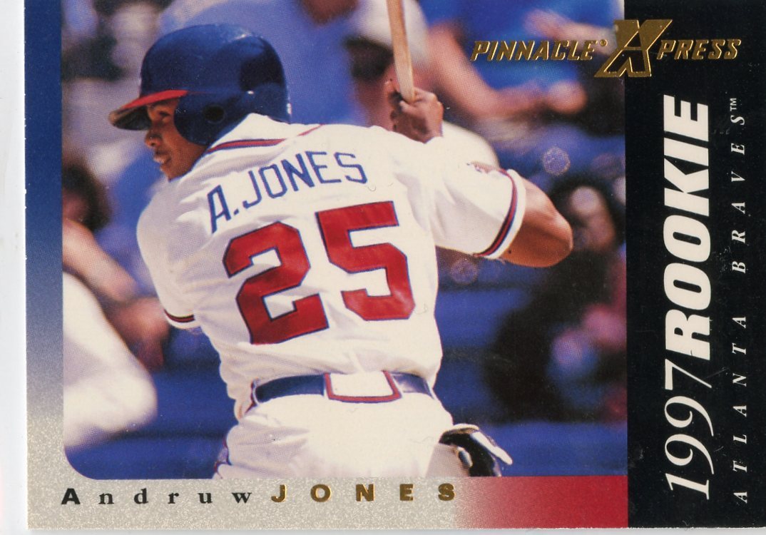 Andruw Jones 1997 Pinnacle Xpress Rookie Card #116 Atlanta Braves | eBay