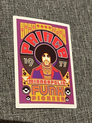 SINGER MUSIC SMALL BAND STICKER STICKERS PRINCE FUNK PIONEER | eBay ...