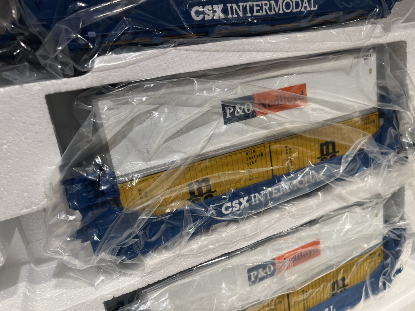 MTH 20-2785A CSX Twin Stack Container 3-Car Set/NICE | eBay