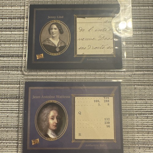JENNY LIND Handwritten Relic 2025 Pieces of the Past Art and Music JEAN ...
