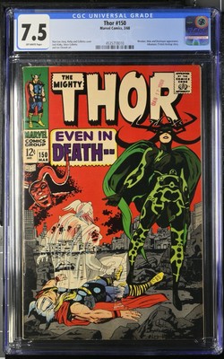 Thor 150 Cgc 7.5 Ow Pages Marvel 1968 | eBay