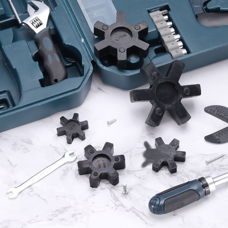 3pcs L090/L095 Jaw Coupling Insert NBR Rubber L-Jaw Coupler Set, Black | eBay Australia