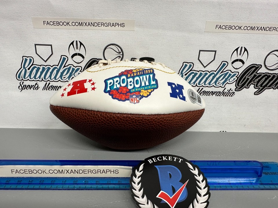 PEYTON MANNING SIGNED AUTOGRAPHED 1999 PRO BOWL MINI FOOTBALL-BAS ...