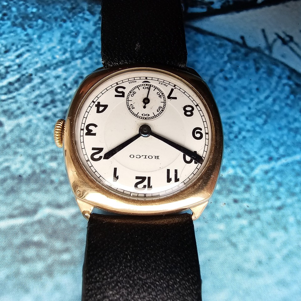 Vintage 9ct Solid Gold Rolco Rolex Hand-Winding Men's Watch | eBay