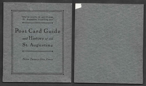 Old Florida Postcard - St. Augustine - Booklet with Detachable Cards | eBay