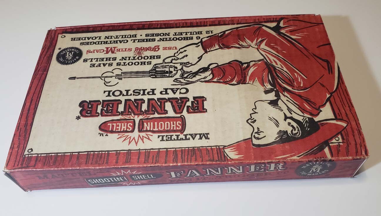 Mattel Shootin Shell Fanner Gun Pistol Empty Box Only 1958 Type Read | eBay