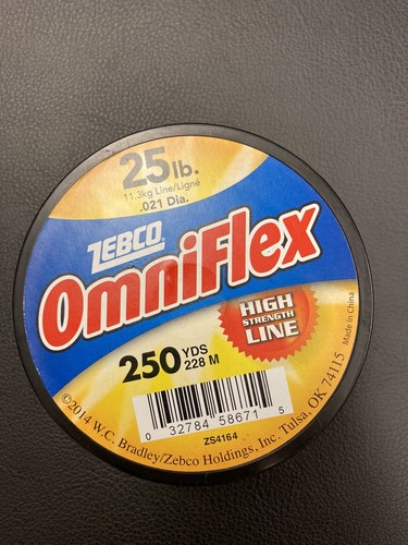 Zebco Omniflex Monofilament High Strength Fishing Line 25 Pound Tested ...
