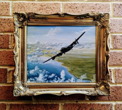 STEVE CALE ORIGINAL SIGNED PAINTING On BOARD AVIATION ART SUNLIGHT ...