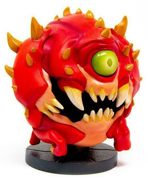 Doom Eternal Cacodemon Mini Figure + Sticker Official Demon Figurine ...