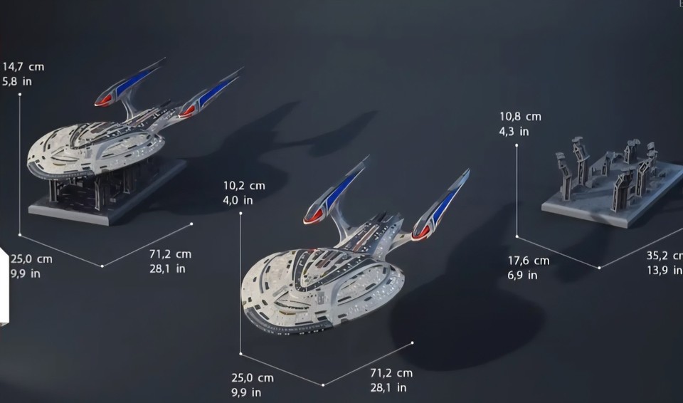 Star Trek Uss Enterprise Ncc 1701- F Odyssey Class Ship 1/1400 Custom ...