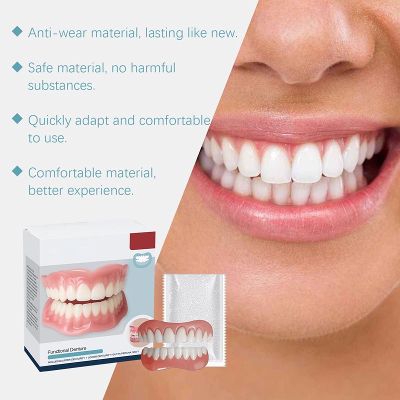 Soft Silicone Reline Denture Set Comfort Fit Teeth Denture Reline Kit ...