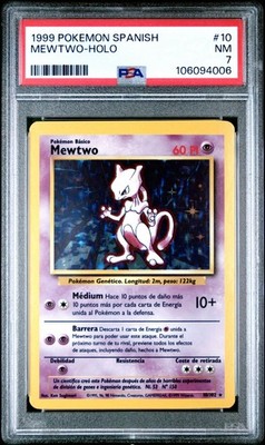 1999 Pokemon Spanish Base Set Mewtwo Holo #10 PSA 7 NM | eBay