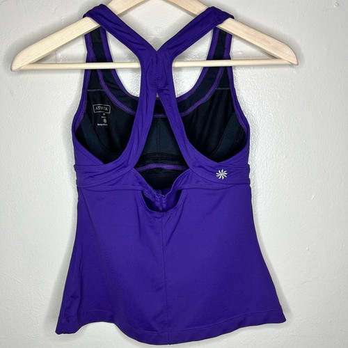 Athleta Amrita Tankini Top XS Purple Swim Beach Vacation Athleisure ...