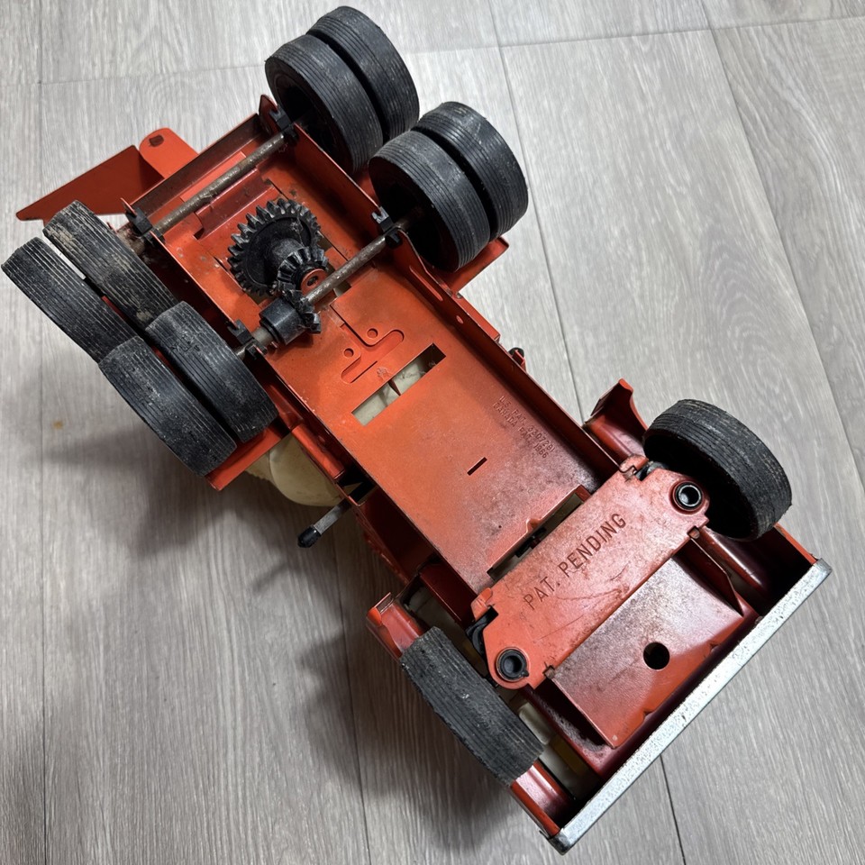 Vintage Antique Structo Ready Mix Cement Mixer Truck Tandem Axle ...