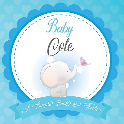 Baby Cole Simple Book Firsts First Year Baby Book Perfect by Publishing ...