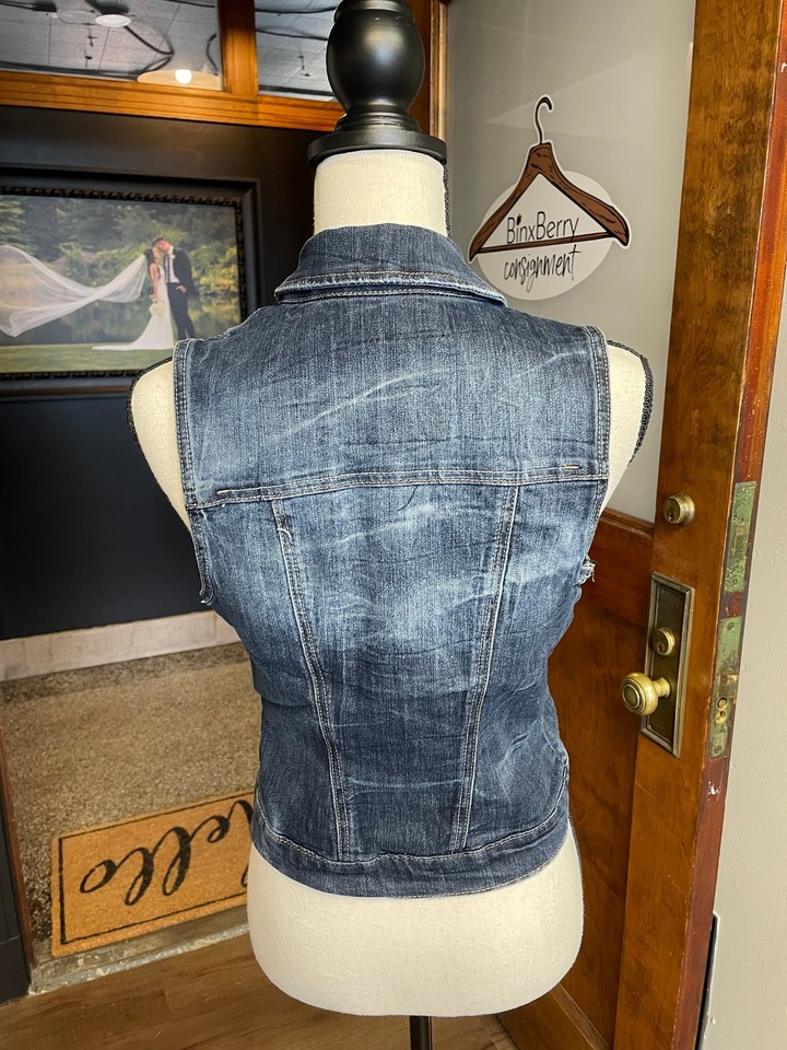 Maurices Jean Jacket Vest (S) | eBay