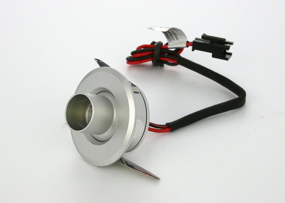 Mini EyeBall LED Fixture - White LED Downlight for Cabinets, Displays ...