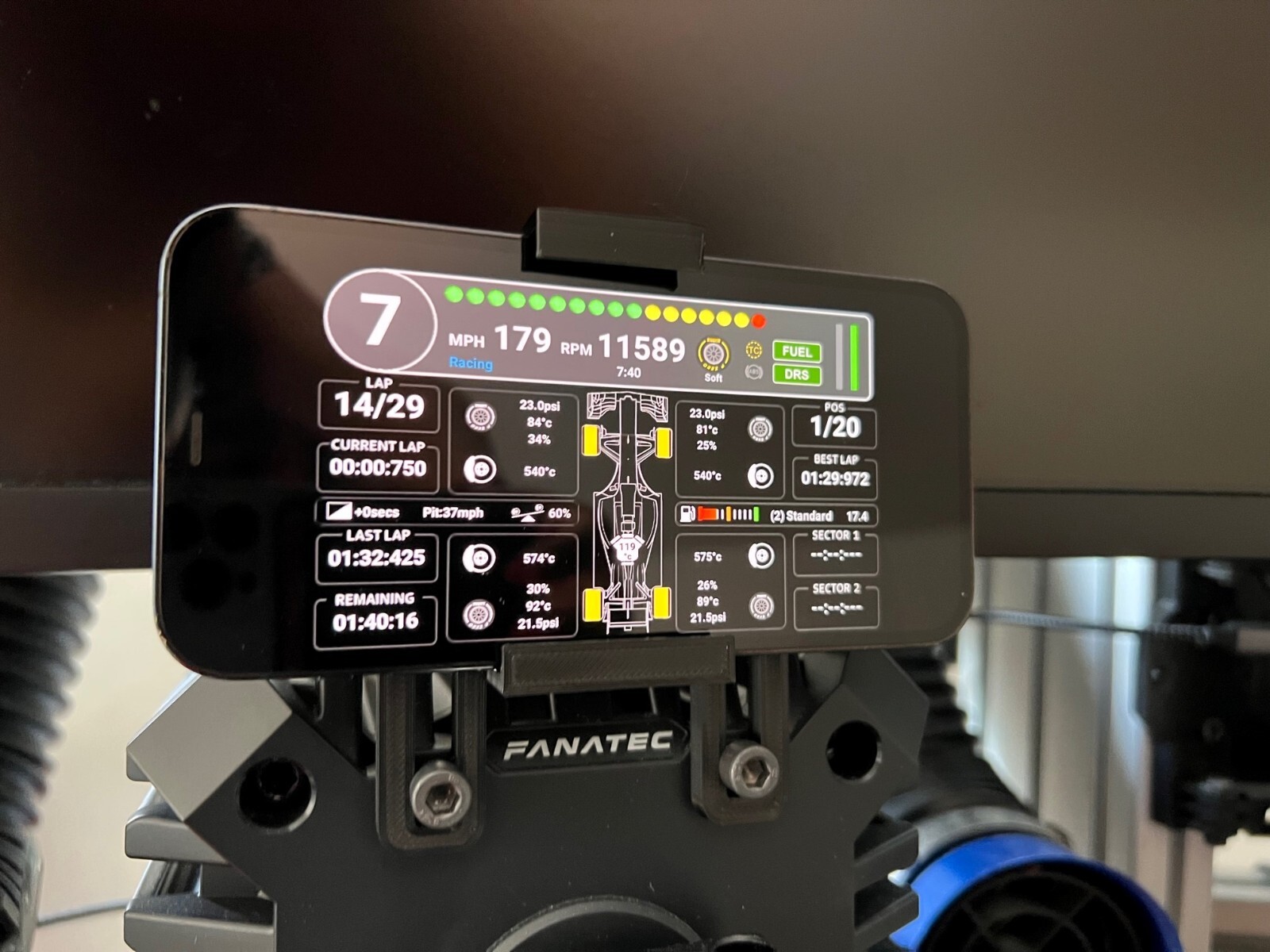 V3 Fanatec Mobile Phone/Tablet Mount, Hawx ? Henverstellbar SIM Racing ...