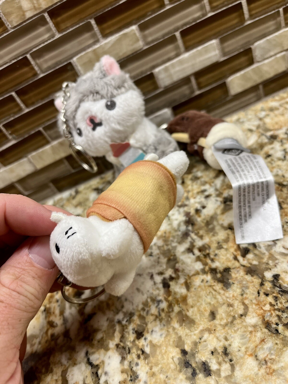 LOT 3) Coro Coronya Kitten Croissant Pink Kitten & Nyan Nyan Plush Keychains | eBay