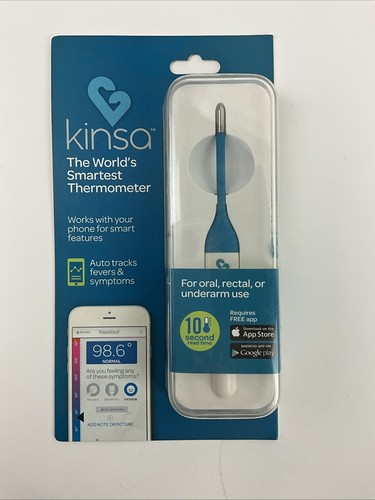 New KINSA SMART STICK Digital THERMOMETER NIB KSA-005 Oral Rectal Baby ...