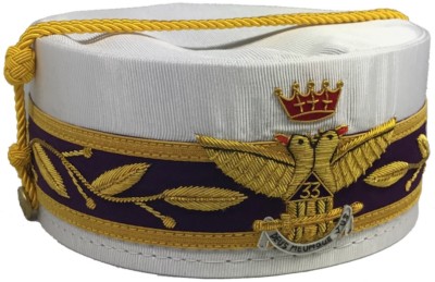33rd Degree Scottish Rite Cap - White (Wings Out) | eBay