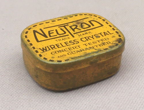 Vintage NEUTRON Wireless Crystal TIN - Radio | eBay Australia