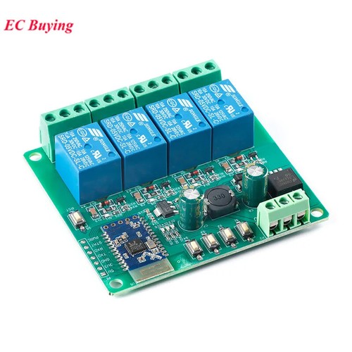 4 Channel 5V Bluetooth Relay Module IoT Smart Wireless Remote Control ...