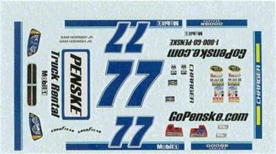 Winscals #77 Penske Truck Rental 2008-Sam Hornish Nascar decal | eBay