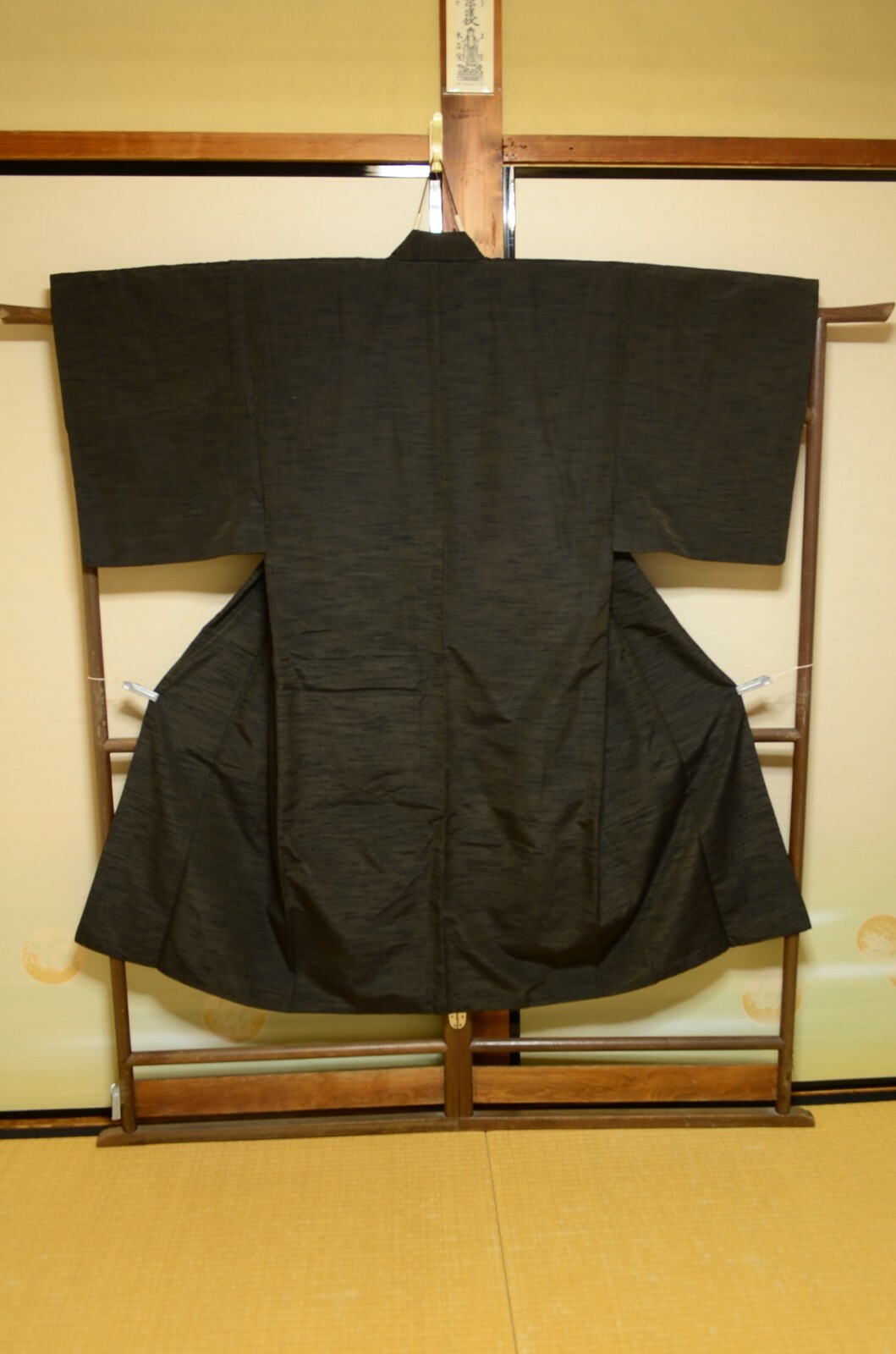 (High Grade) Men's Silk Kimono & Haori SET Japanese vintage Robe Jacket ...