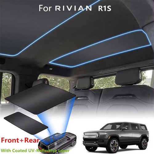2PCS Glass Sunshade Window Shade Sun Roof Mesh Net UV-Reflect For ...