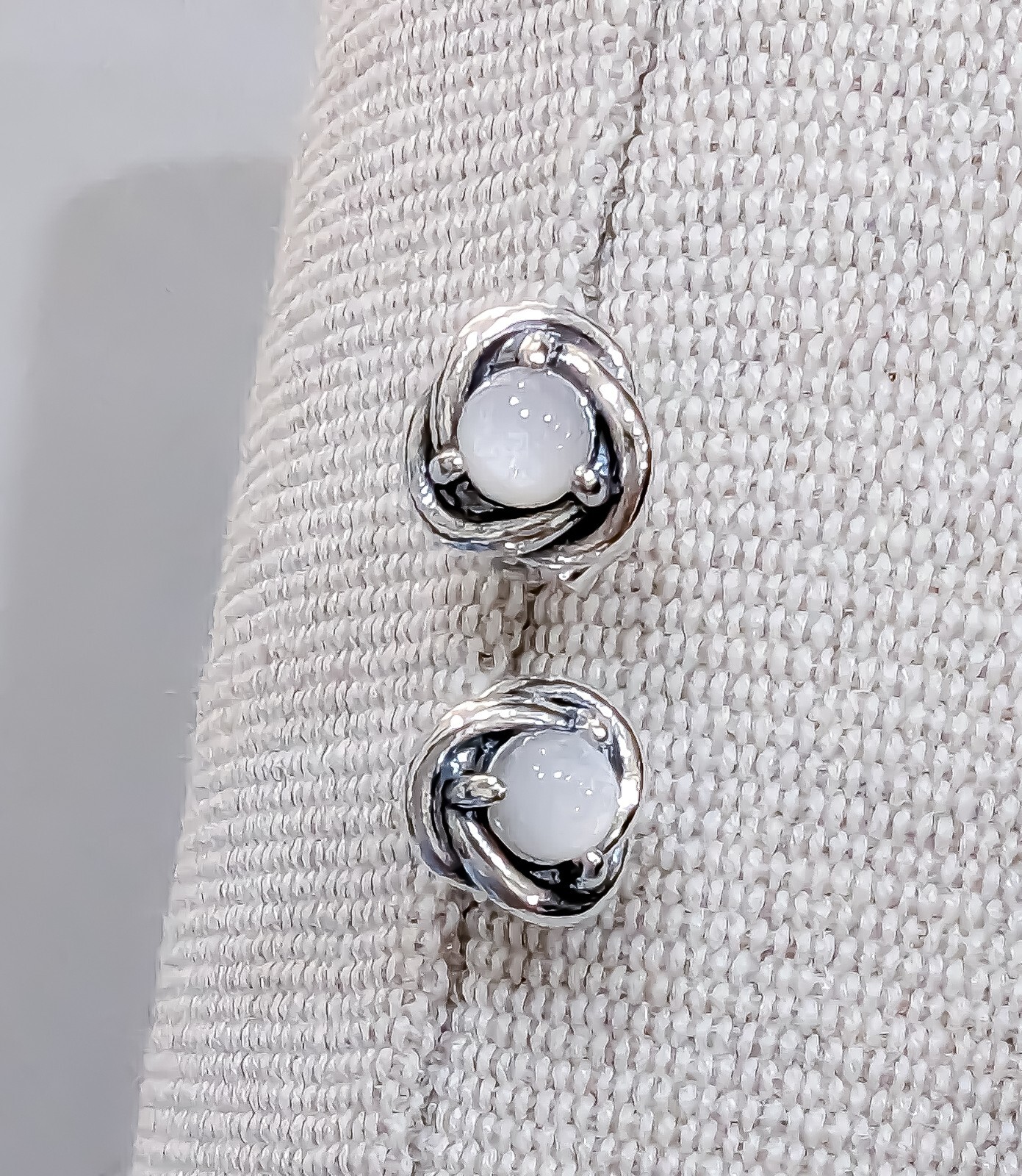 New Genuine Authentic PANDORA 292335C03 June White MoP Birthstone Stud ...