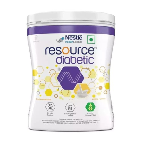 Nestle Resource Diabetic Powder - Vanilla Flavour 400 gm (Pet Jar) Low ...