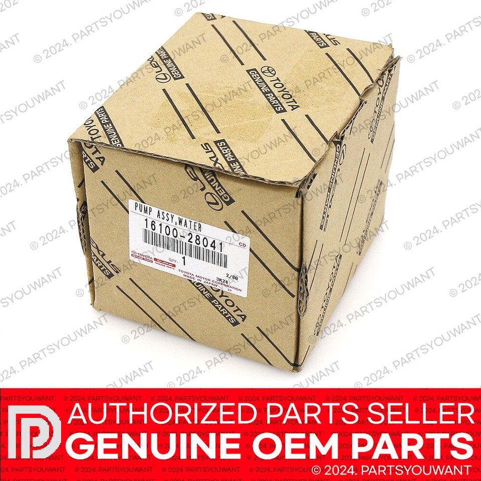 GENUINE Toyota 2.4L 2AZFE OEM Engine Water Pump 16100-28041 / 16100 ...