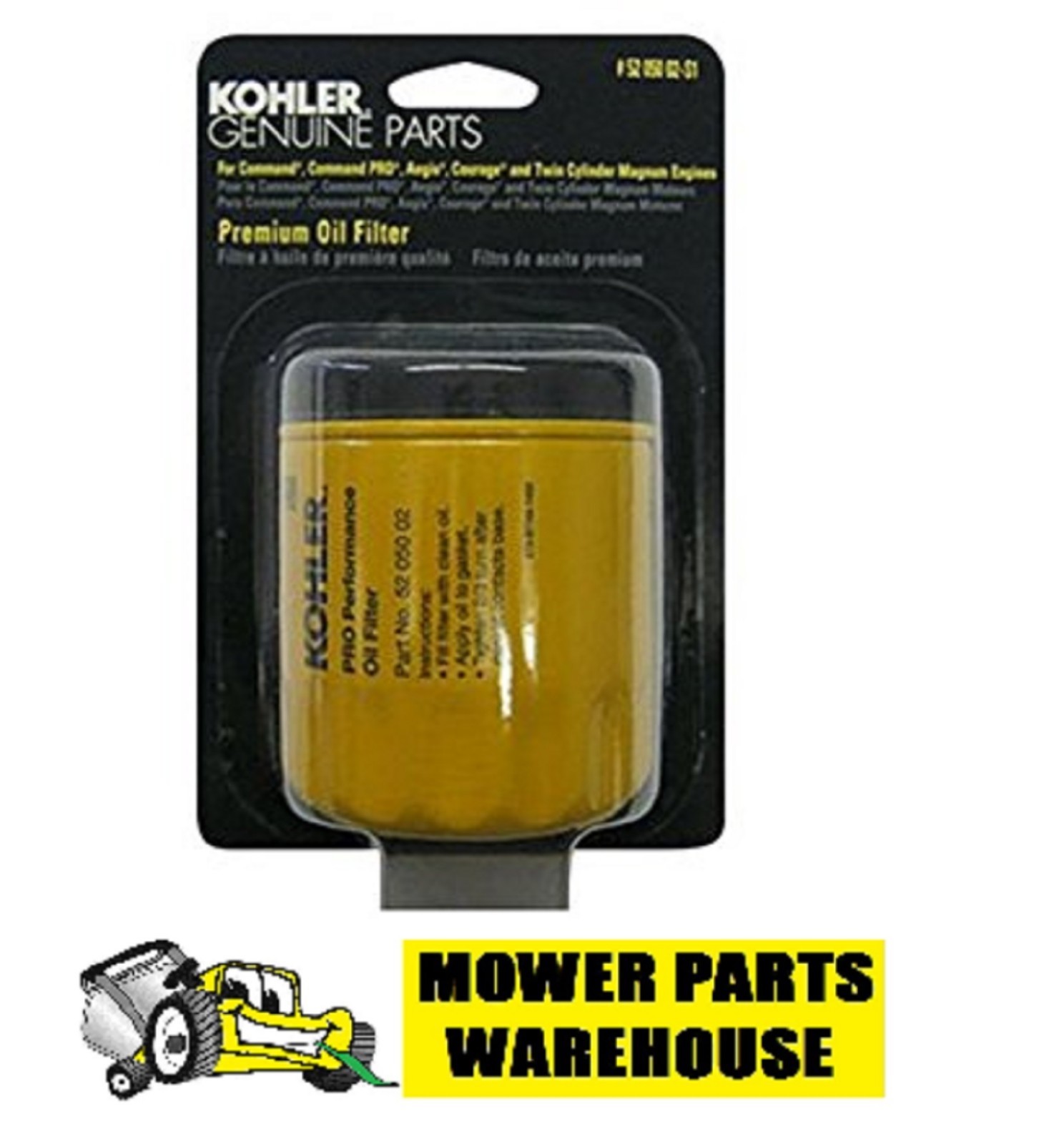 NEW GENUINE OEM KOHLER PART OIL FILTER 52 050 02-S1 52 050 02-S 5205002 ...
