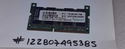 512MB SDR SD SDRAM PC PC133 133 CL3 144PIN DUAL RANK 2RX8 32X8 NON-ECC | eBay