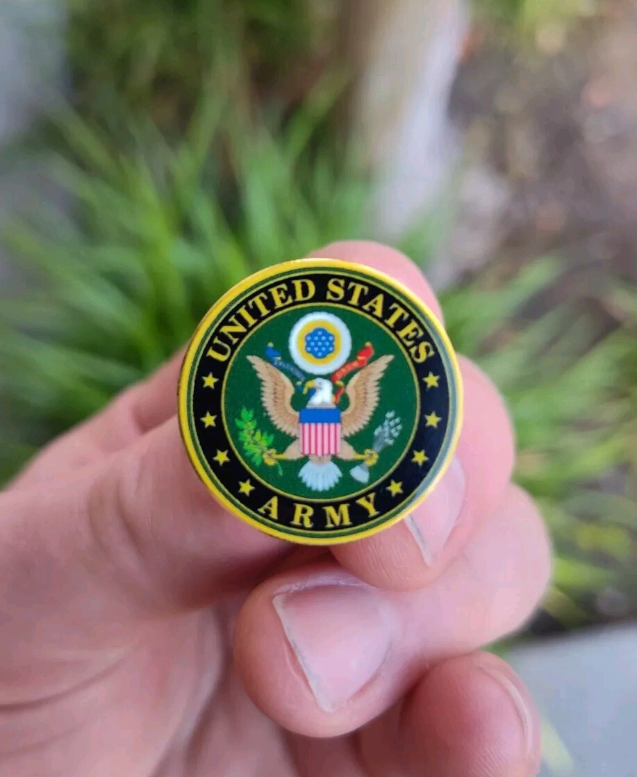 US ARMY Lapel Pin NEW UV Print On Brass Collectible Serial #1-50 | eBay