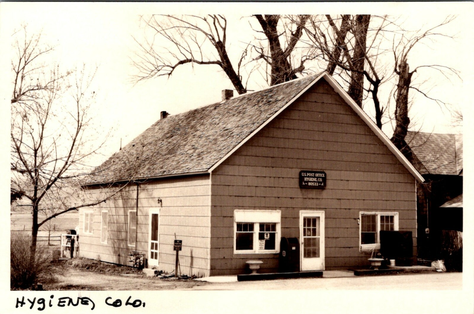HYGIENE, COLORADO - U.S. POST OFFICE - MODERN 1983 REAL PHOTO POSTCARD ...