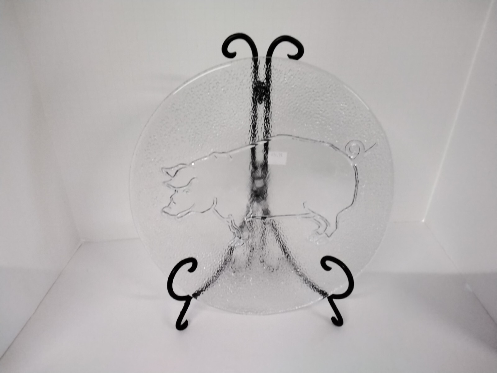 Clear Glass Pig Plate | eBay