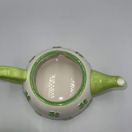 Global Design St Patrick Kate Williams Shamrock Irish Teapot with ...